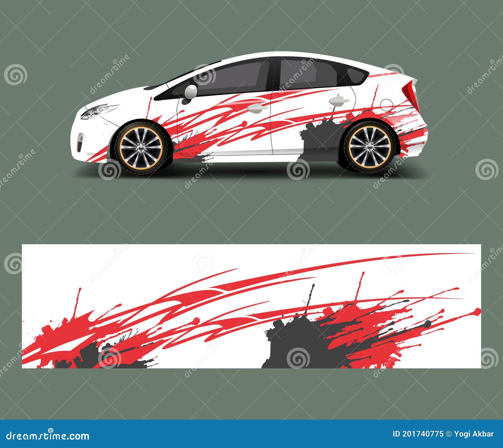 Car Decal Vector, Graphic Abstract Racing Designs for Vehicle Sticker ...