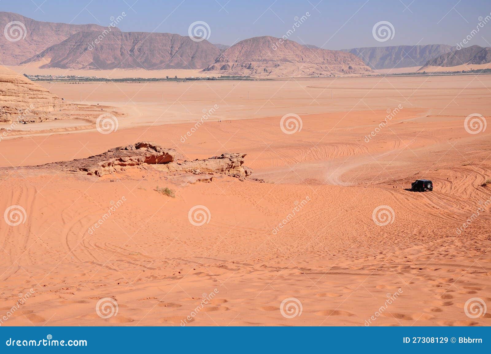 Car on desert stock image. Image of rock, jeep, vehicle - 27308129