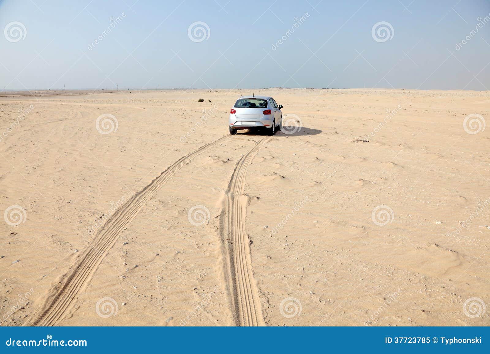 Car in the desert stock image. Image of automobile, east - 37723785