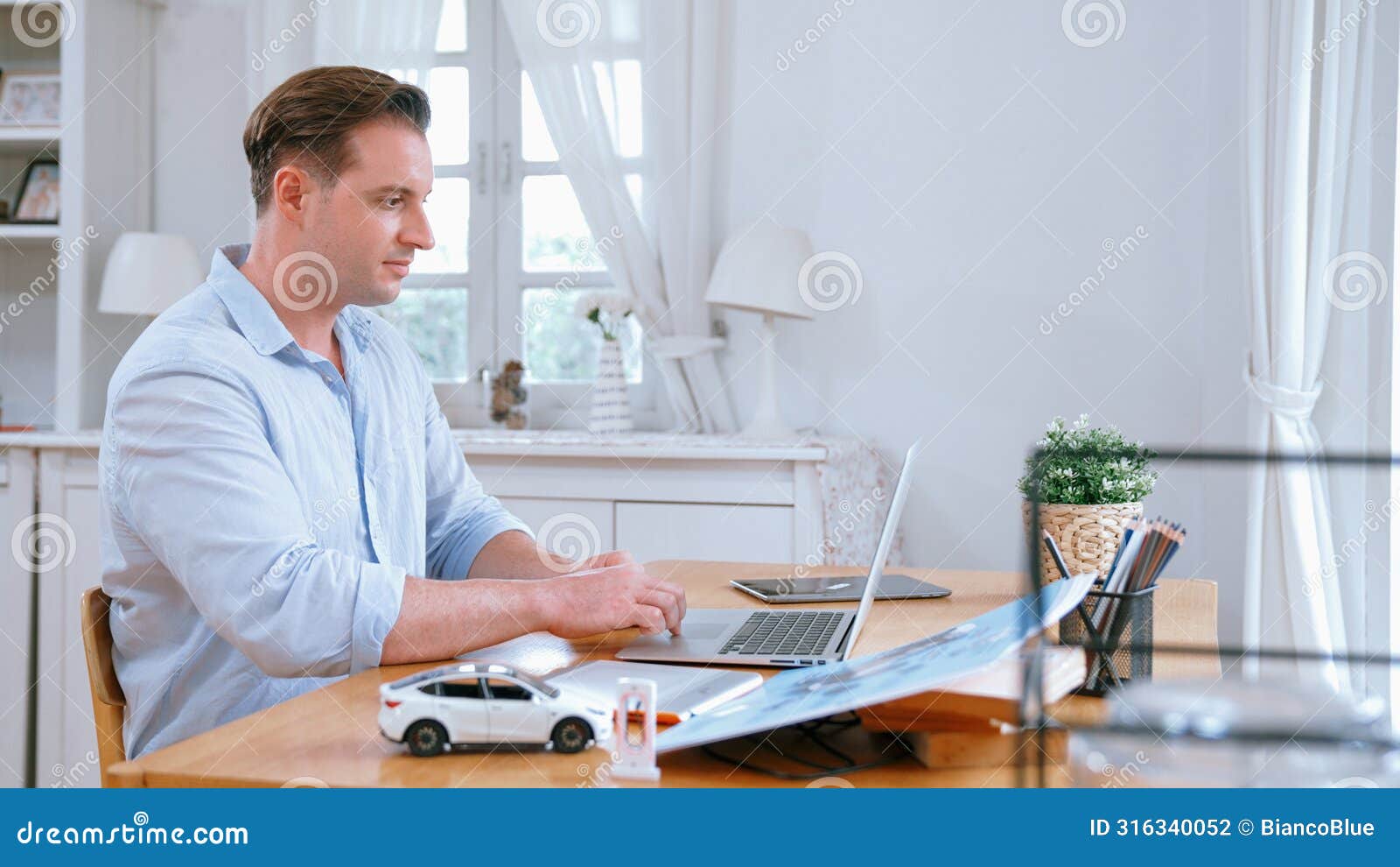 Car Design Engineer Working on Car Prototype for Automobile Business ...