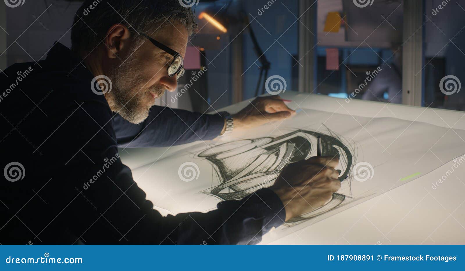 Car designer in work stock image. Image of skill, modern - 187908891