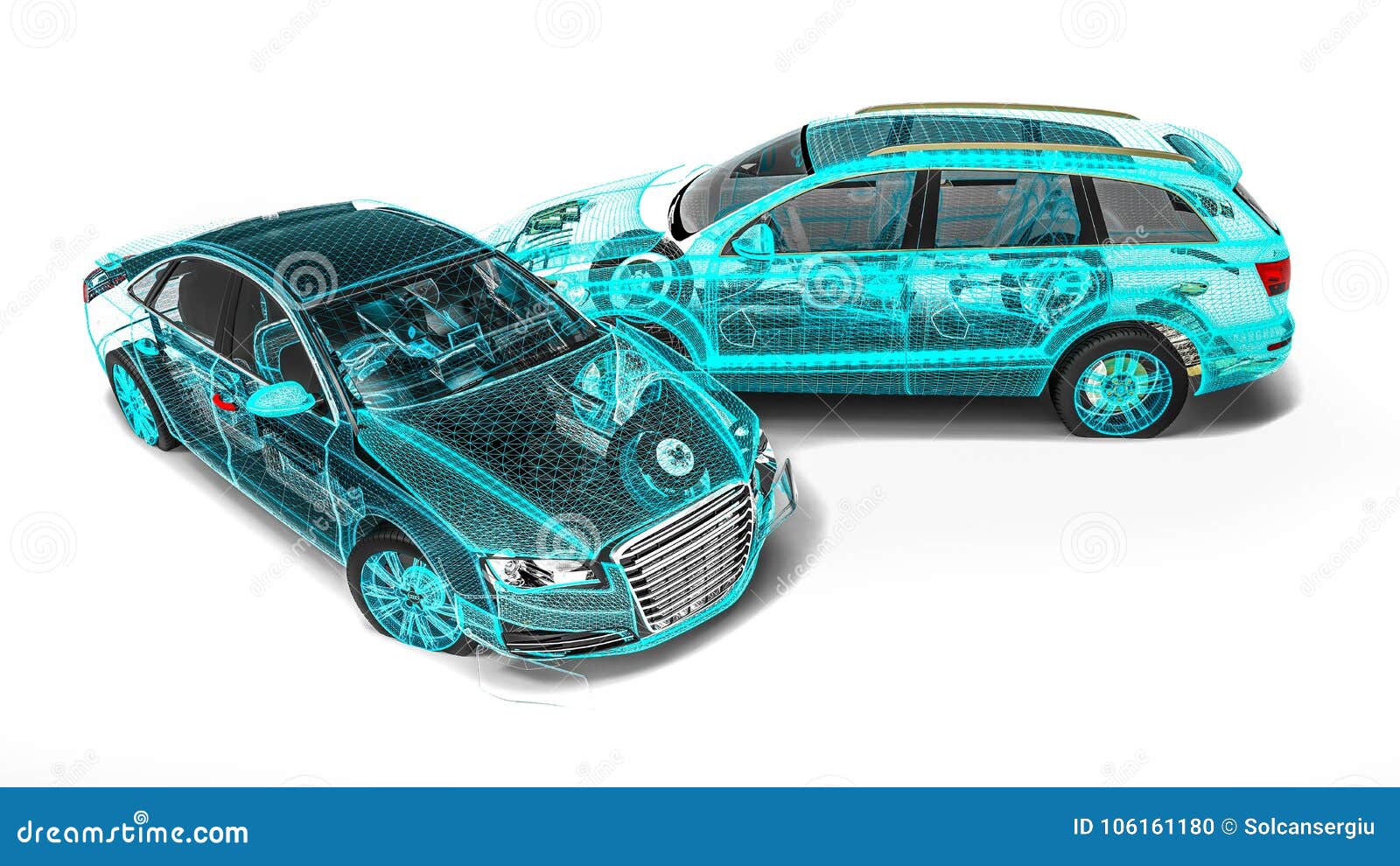 Car Development on Computers Softwares Stock Illustration ...