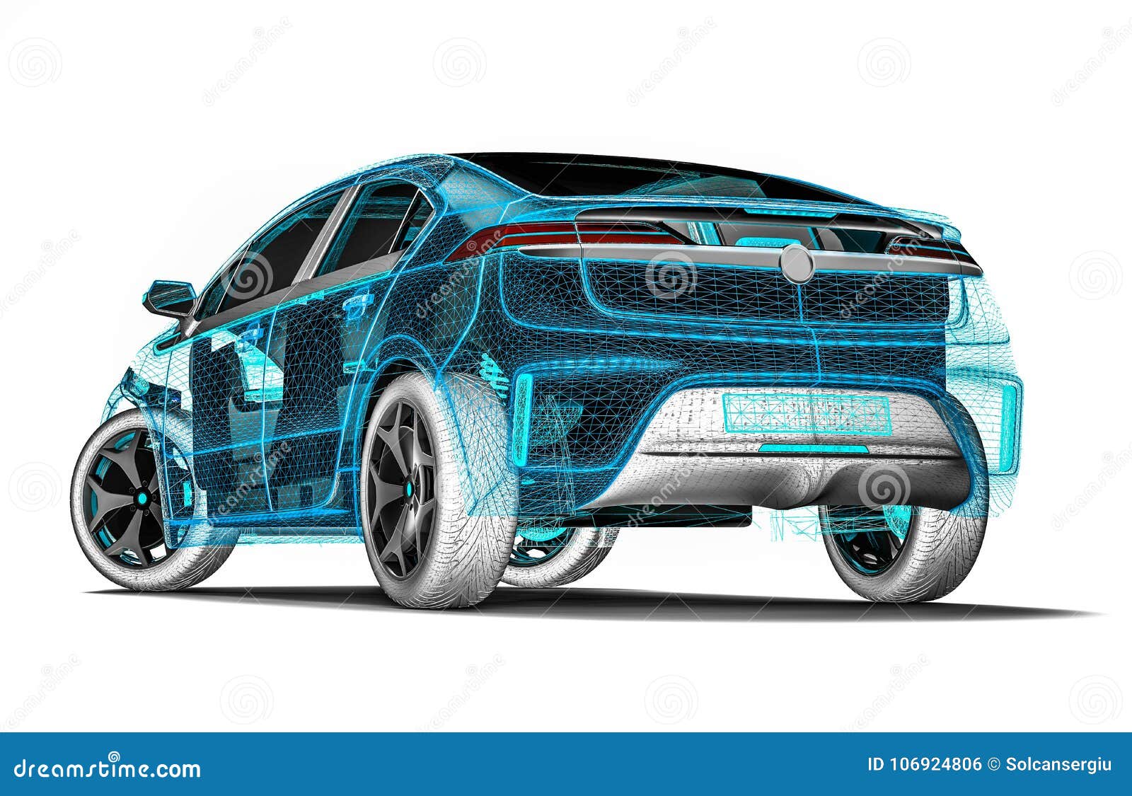 Car Development on Computers Softwares Stock Illustration ...