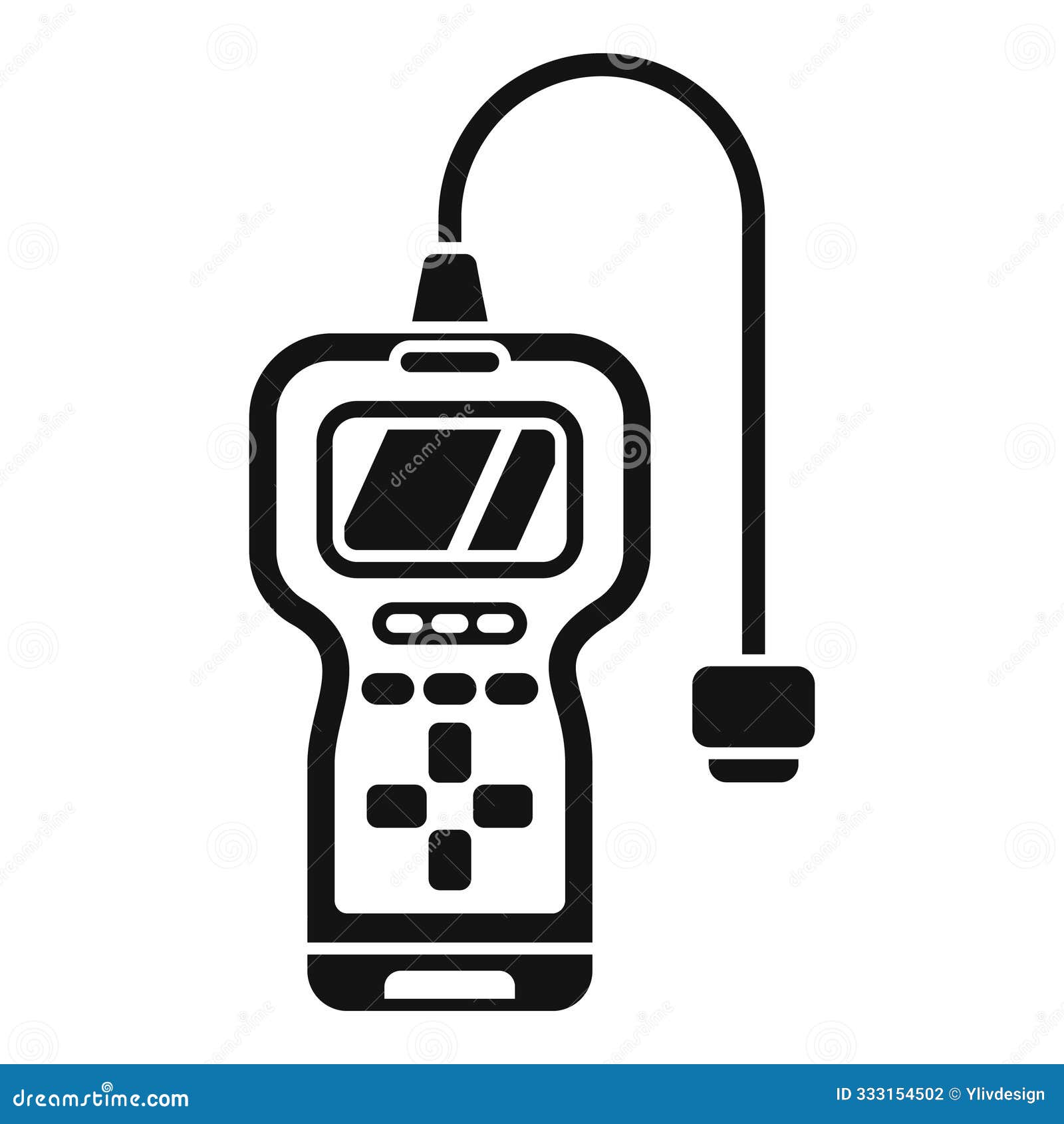 Car Diagnostic Tool Showing Engine Trouble Code Icon Stock Illustration ...