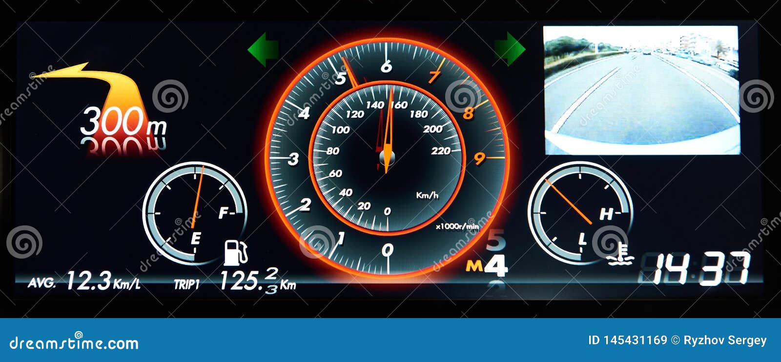 Car digital dashboard stock image. Image of power, odometer - 145431169