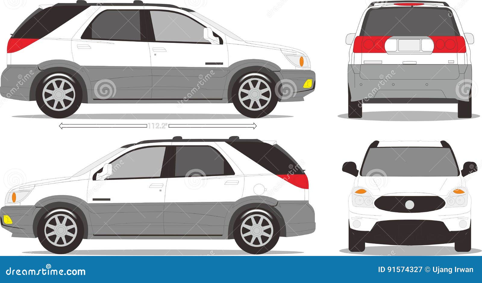 Car dimension style stock vector. Illustration of dimension - 91574327