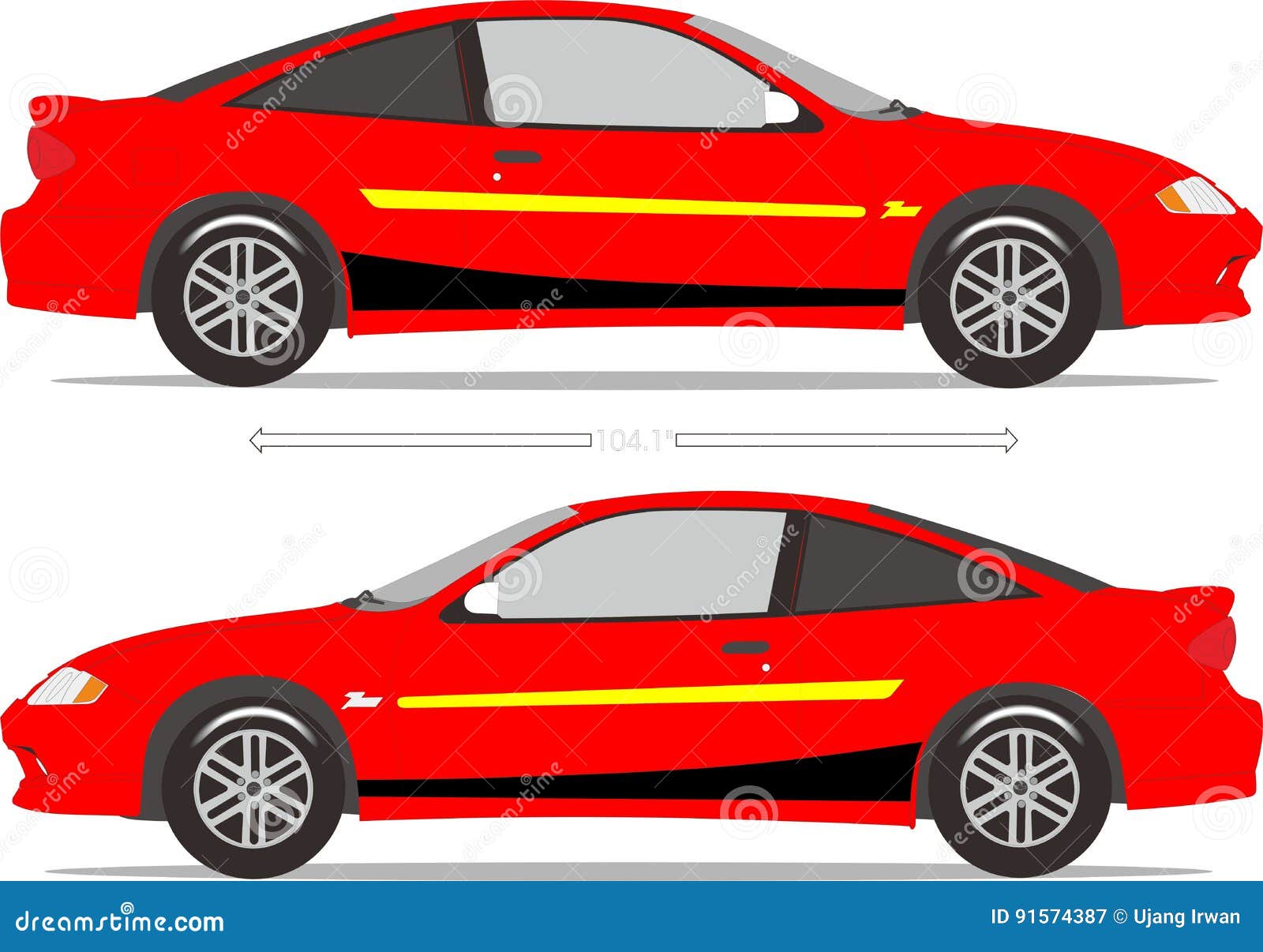 Car dimension style stock illustration. Illustration of vignetting ...
