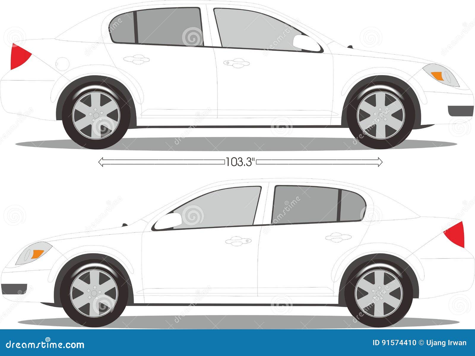 Car dimension style stock illustration. Illustration of company - 91574410