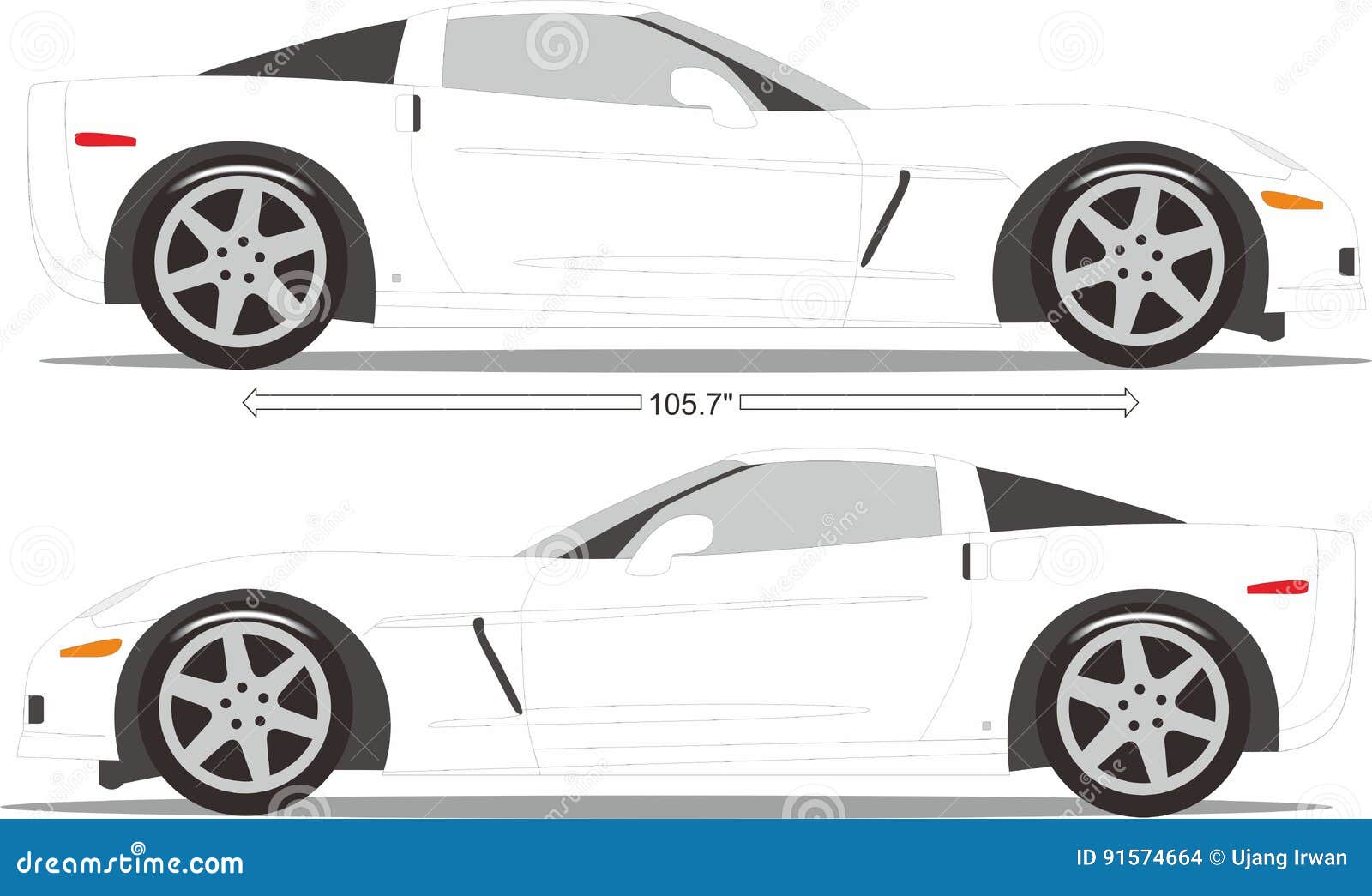 Car dimension style stock vector. Illustration of vector - 91574664