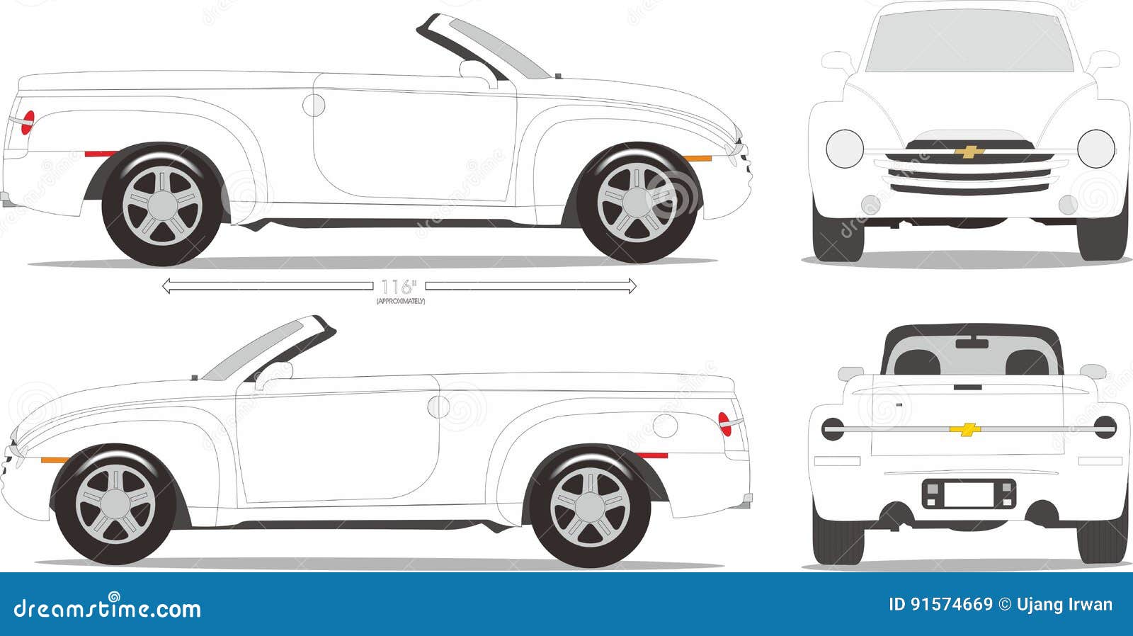 Car dimension style stock vector. Illustration of signs - 91574669