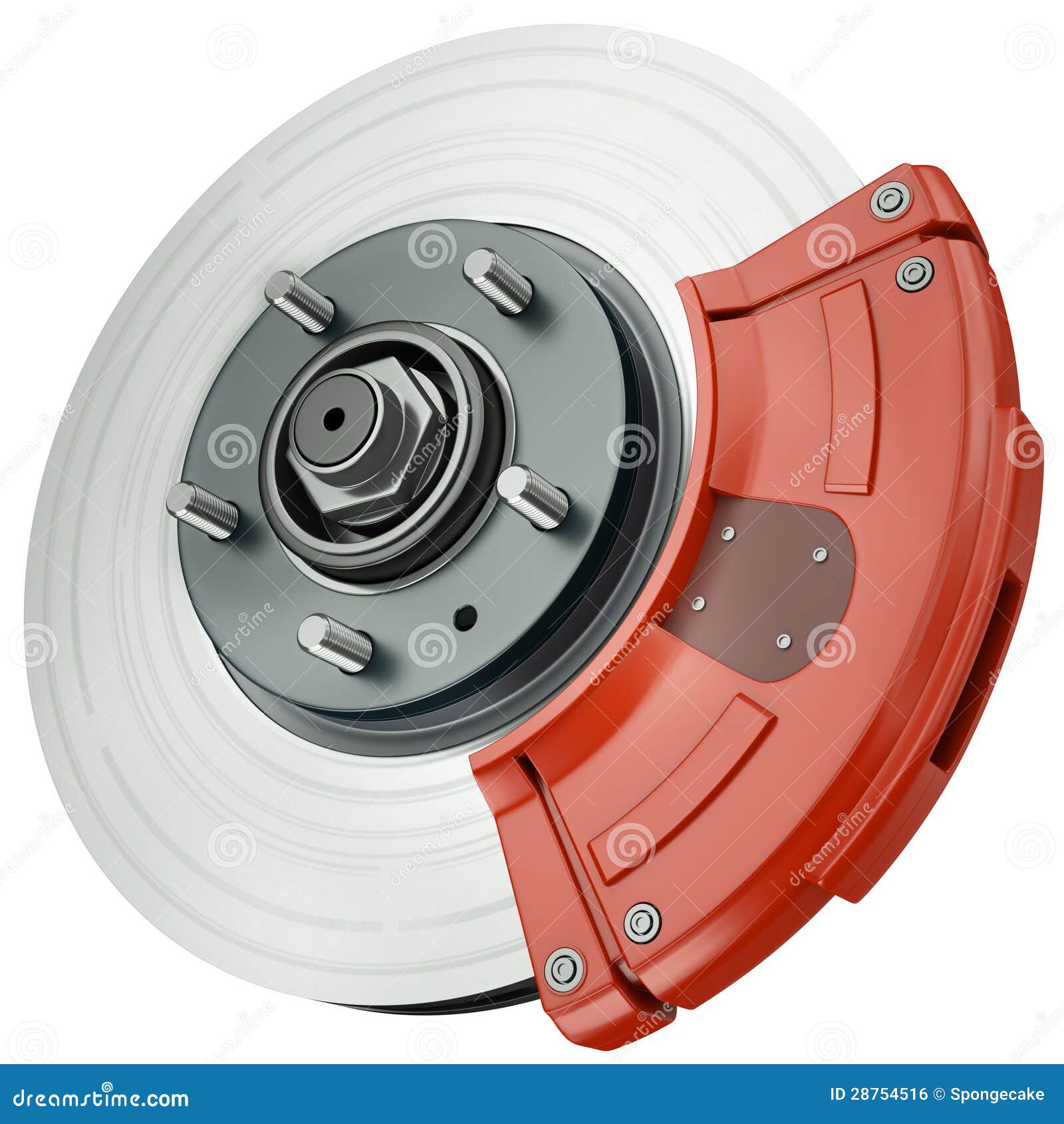 Car disc brake stock illustration. Illustration of disc - 28754516