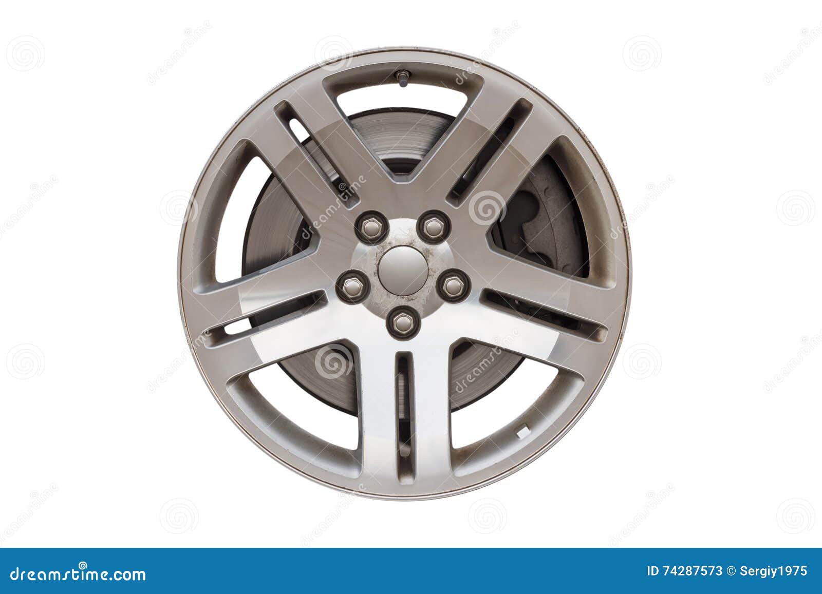 Car Disc for the Wheels Isolated on White Background Stock Image ...