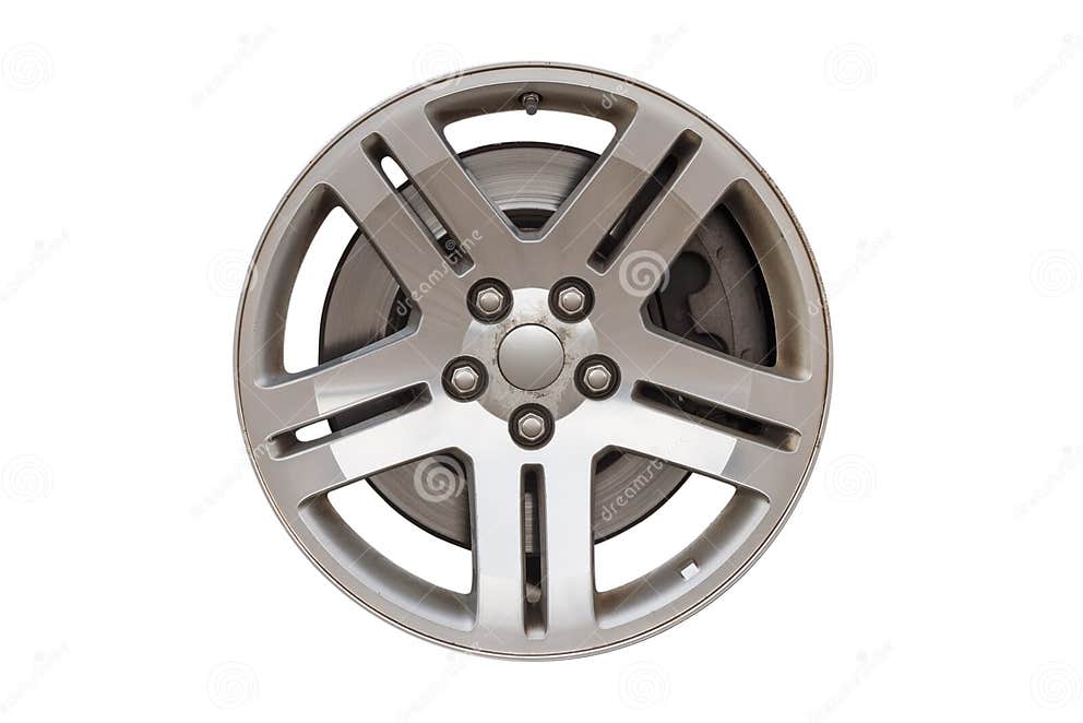 Car Disc for the Wheels Isolated on White Background Stock Image ...