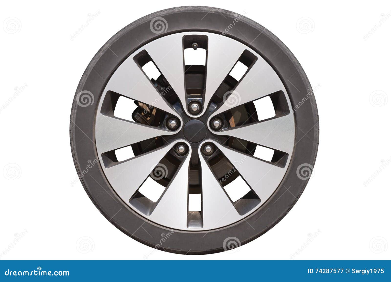 Car Disc for the Wheels Isolated on White Background Stock Image ...