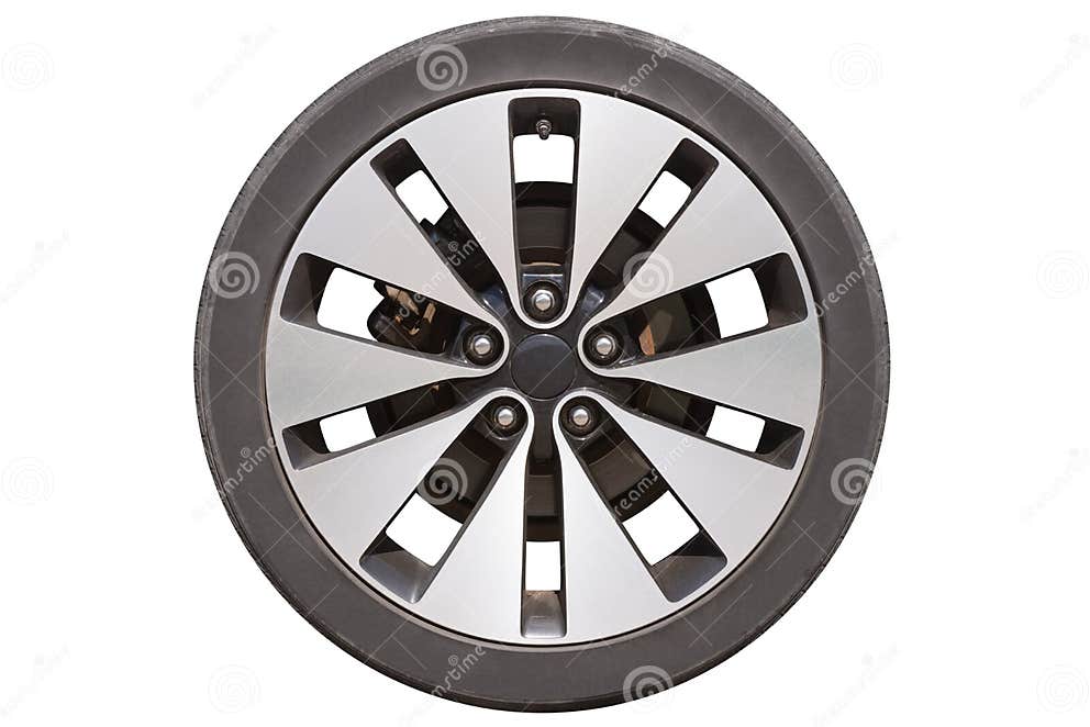 Car Disc for the Wheels Isolated on White Background Stock Image ...
