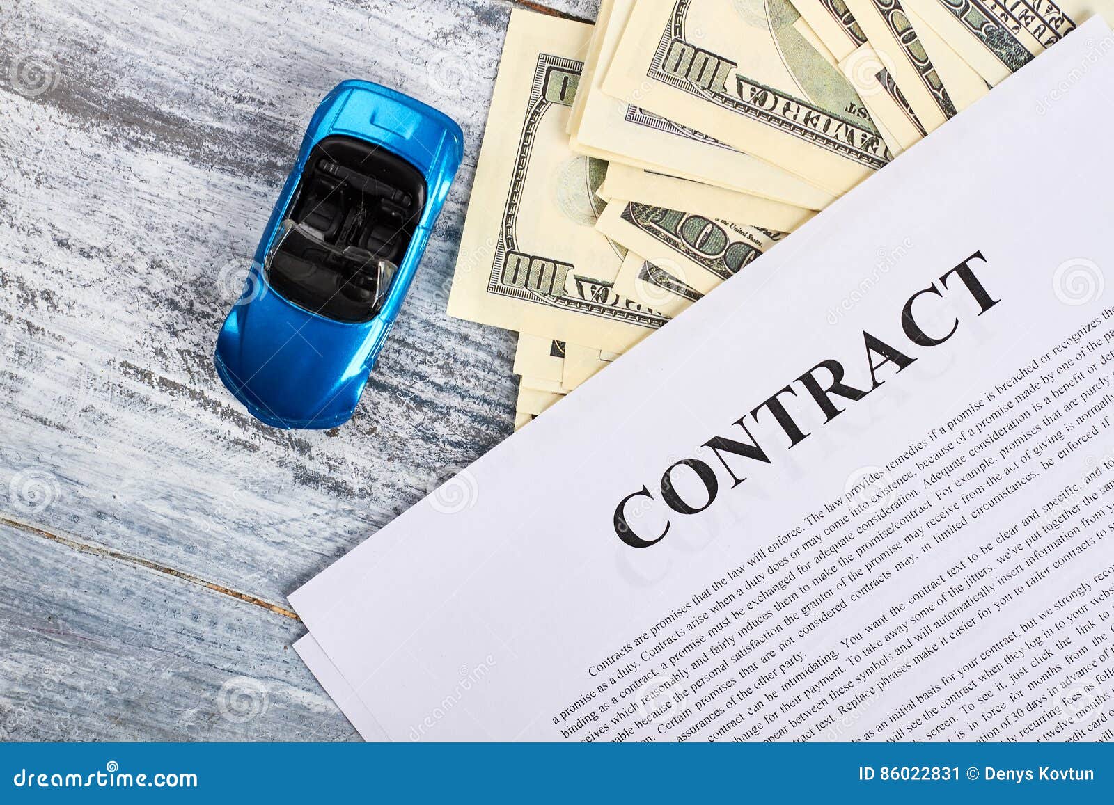 Car, Documents and Currency. Stock Image - Image of bill, company: 86022831