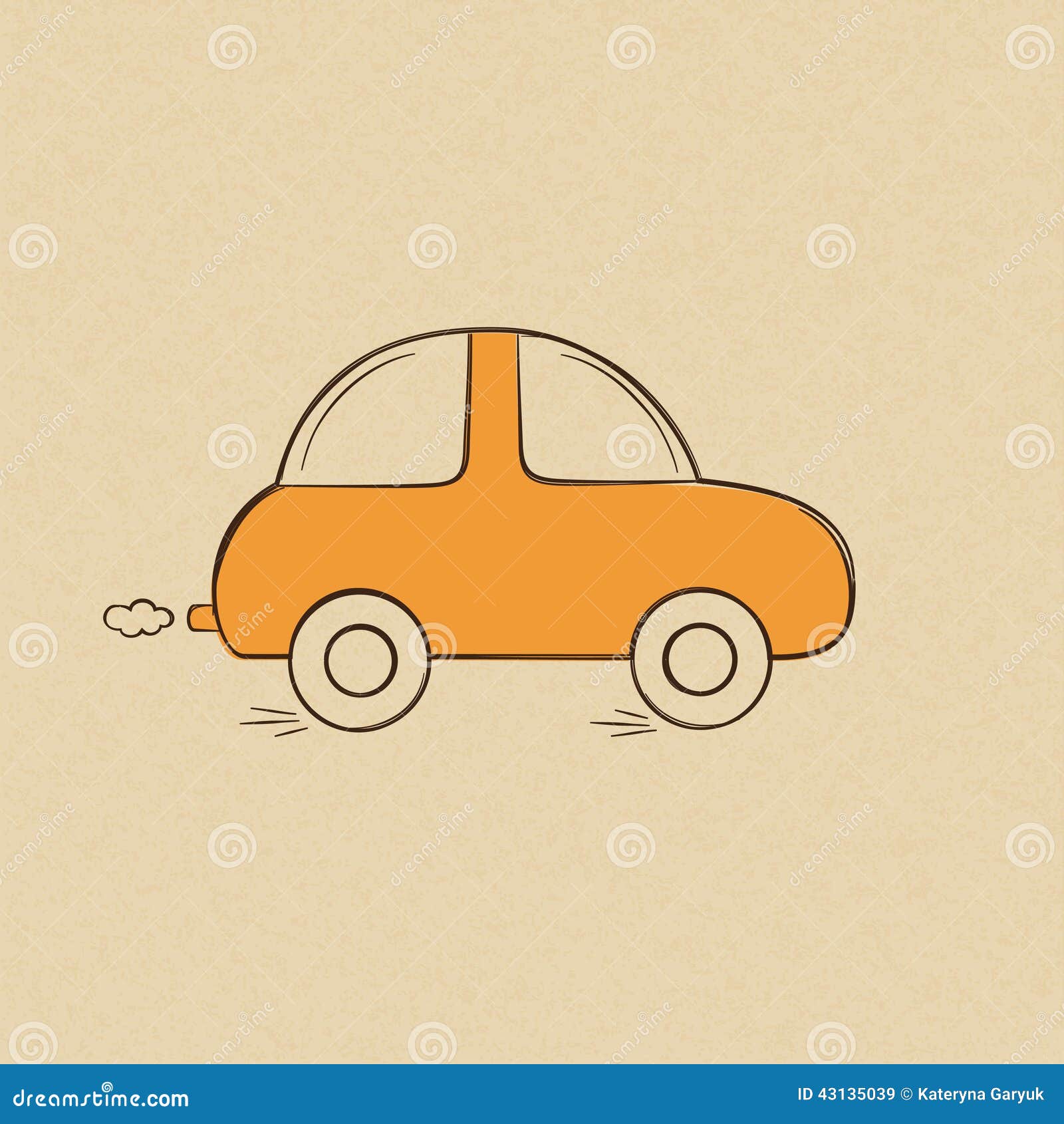 Car Doodle Drawing Stock Vector - Image: 43135039