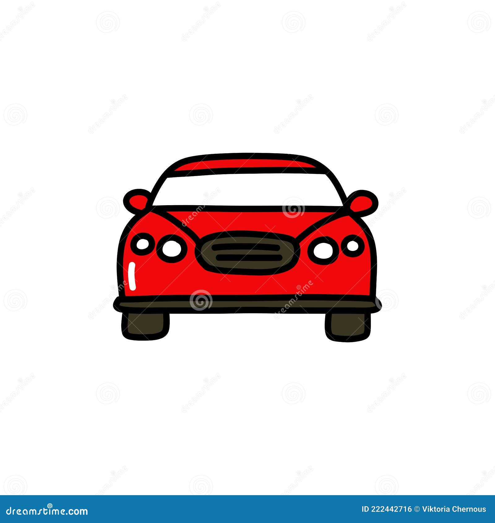 Car Doodle Icon, Vector Color Line Illustration Stock Vector ...