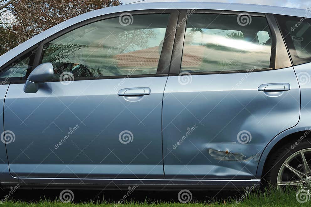 Car door damage stock photo. Image of vehicle, scratched - 24551670