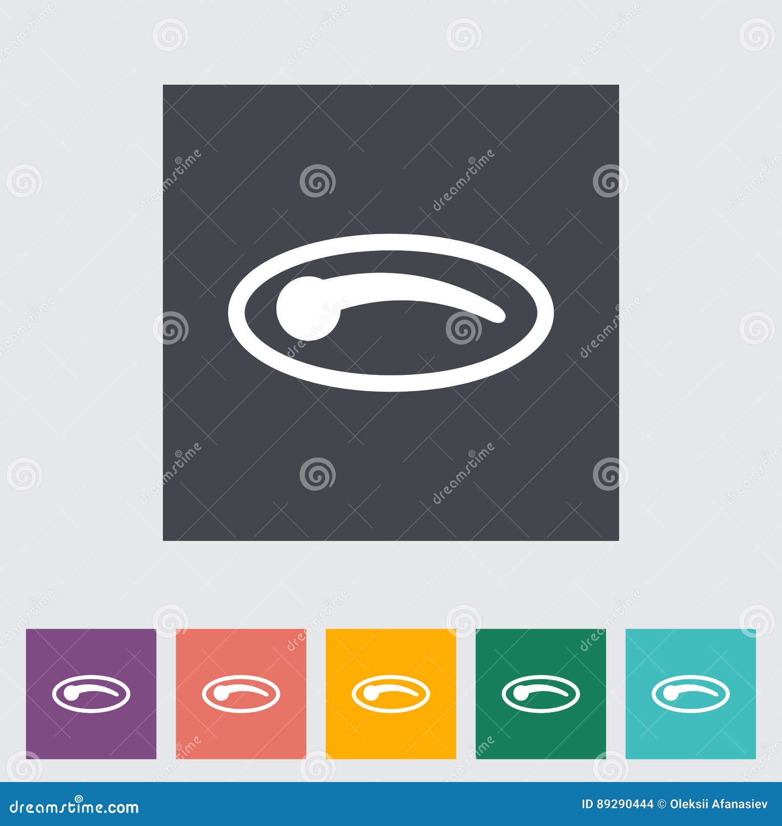Car Door Handle, Single Flat Icon. Stock Vector - Illustration of ...