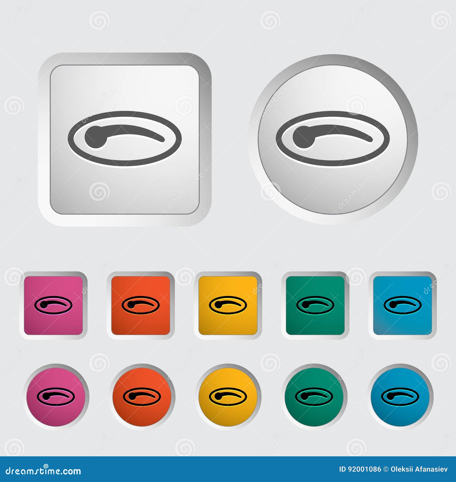 Car Door Handle, Single Icon. Stock Vector - Illustration of ...