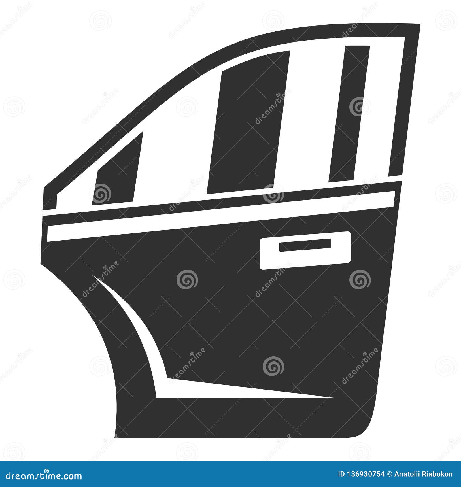 Car Door Icon, Simple Style Stock Vector - Illustration of symbol ...