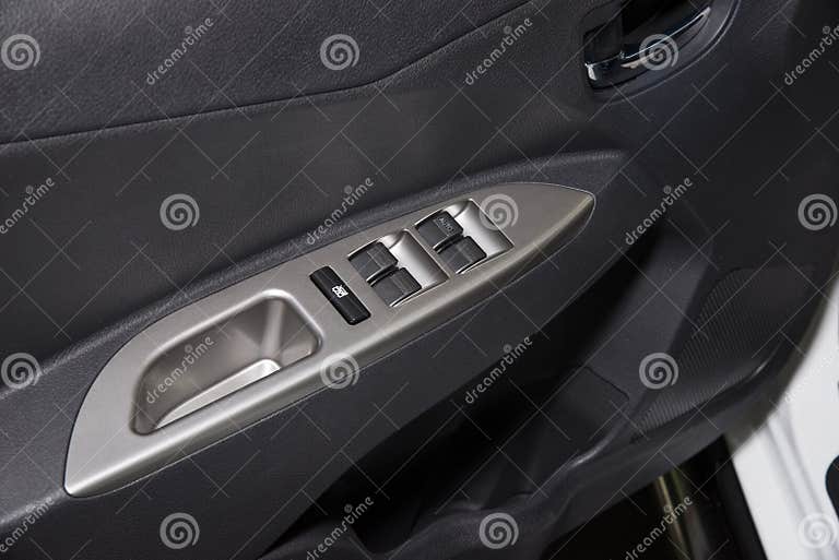 Car Door Interior with Window Control Panel Stock Photo - Image of ...
