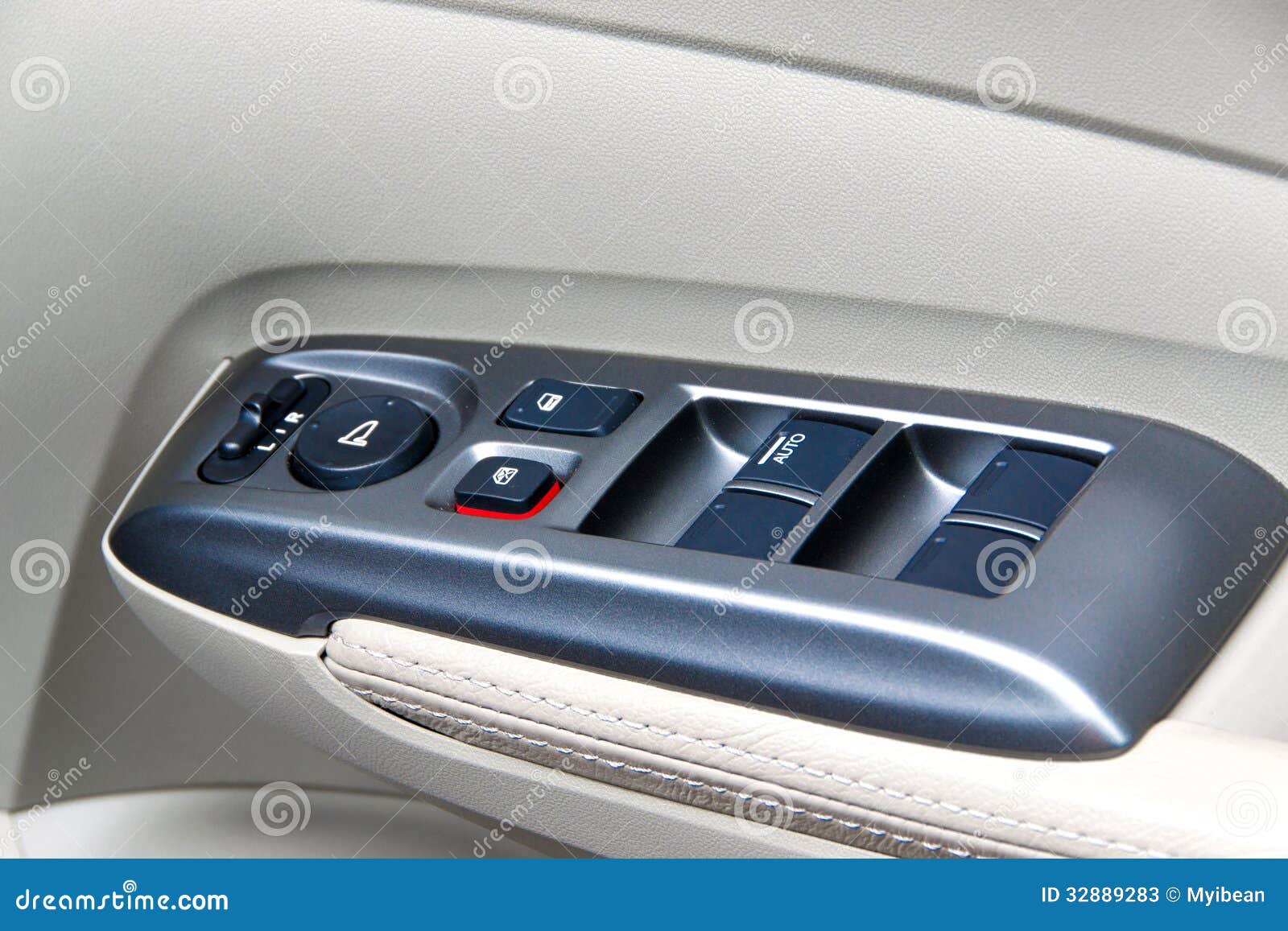 Car door panel control stock image. Image of objects - 32889283