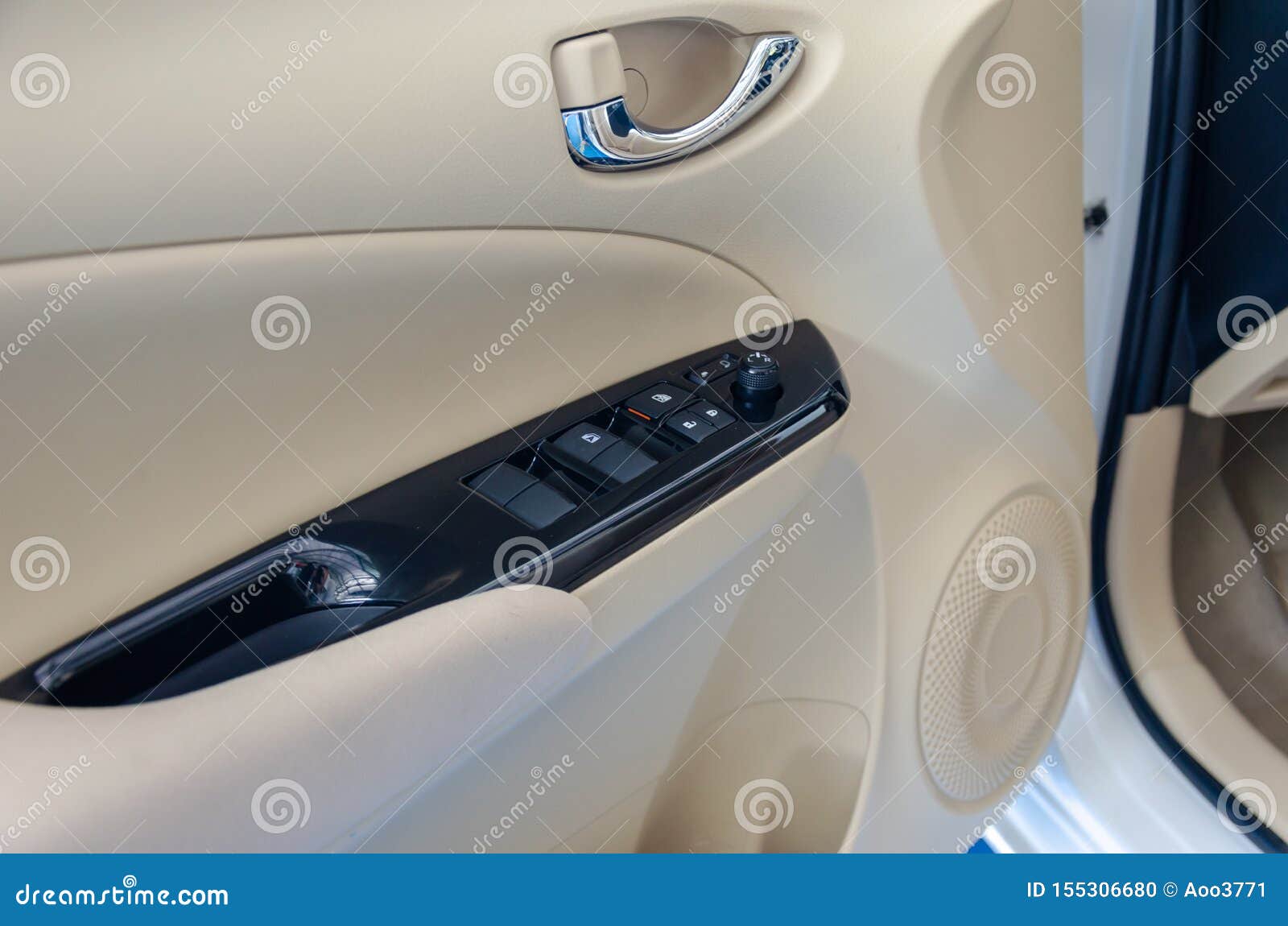 Car door panel stock photo. Image of handle, panel, door - 155306680