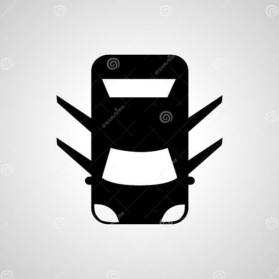 Car Doors Open Line Icon. Car Doors Open Linear Outline Icon Stock ...