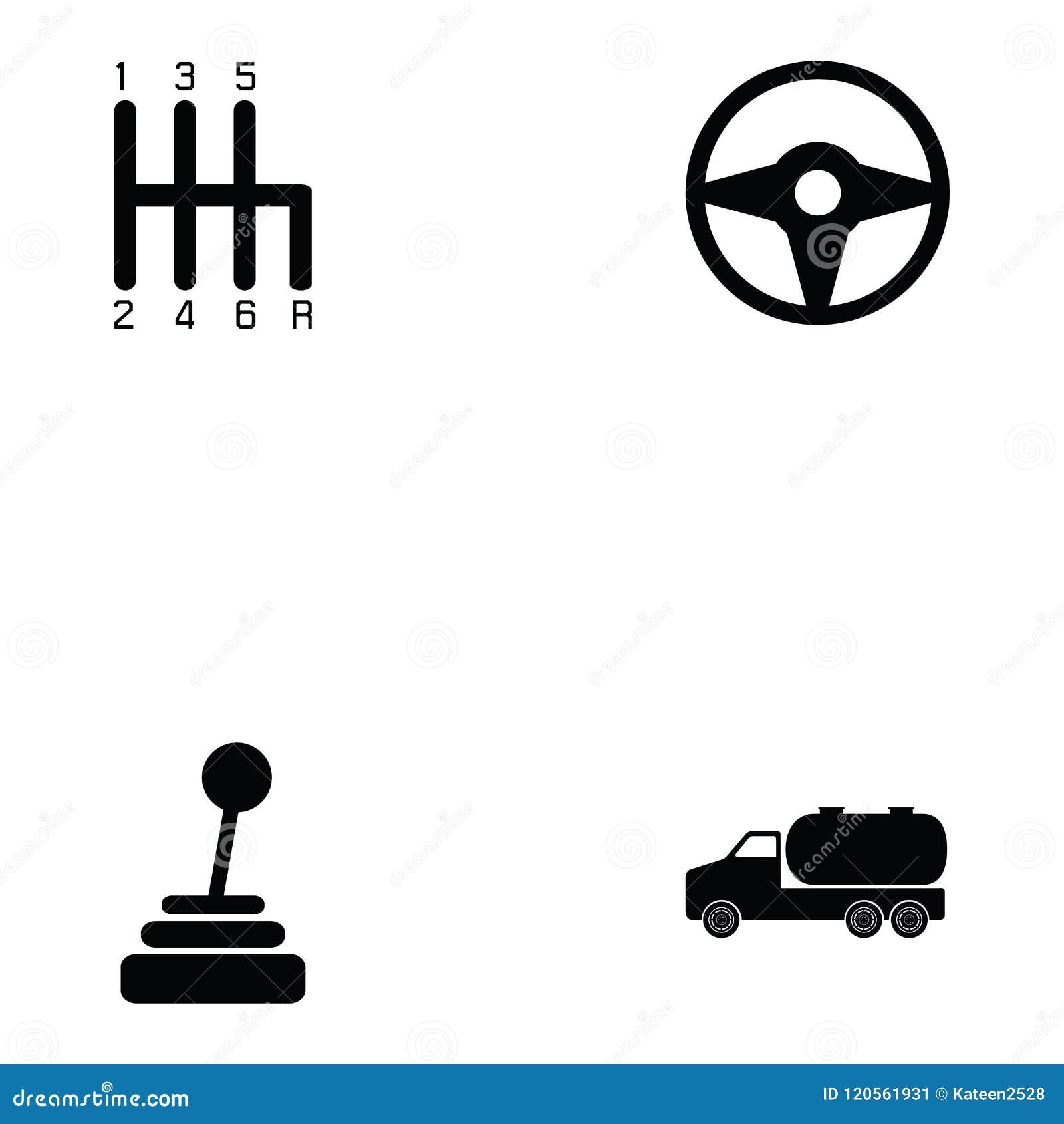 Car driver icon set stock vector. Illustration of industrial - 120561931