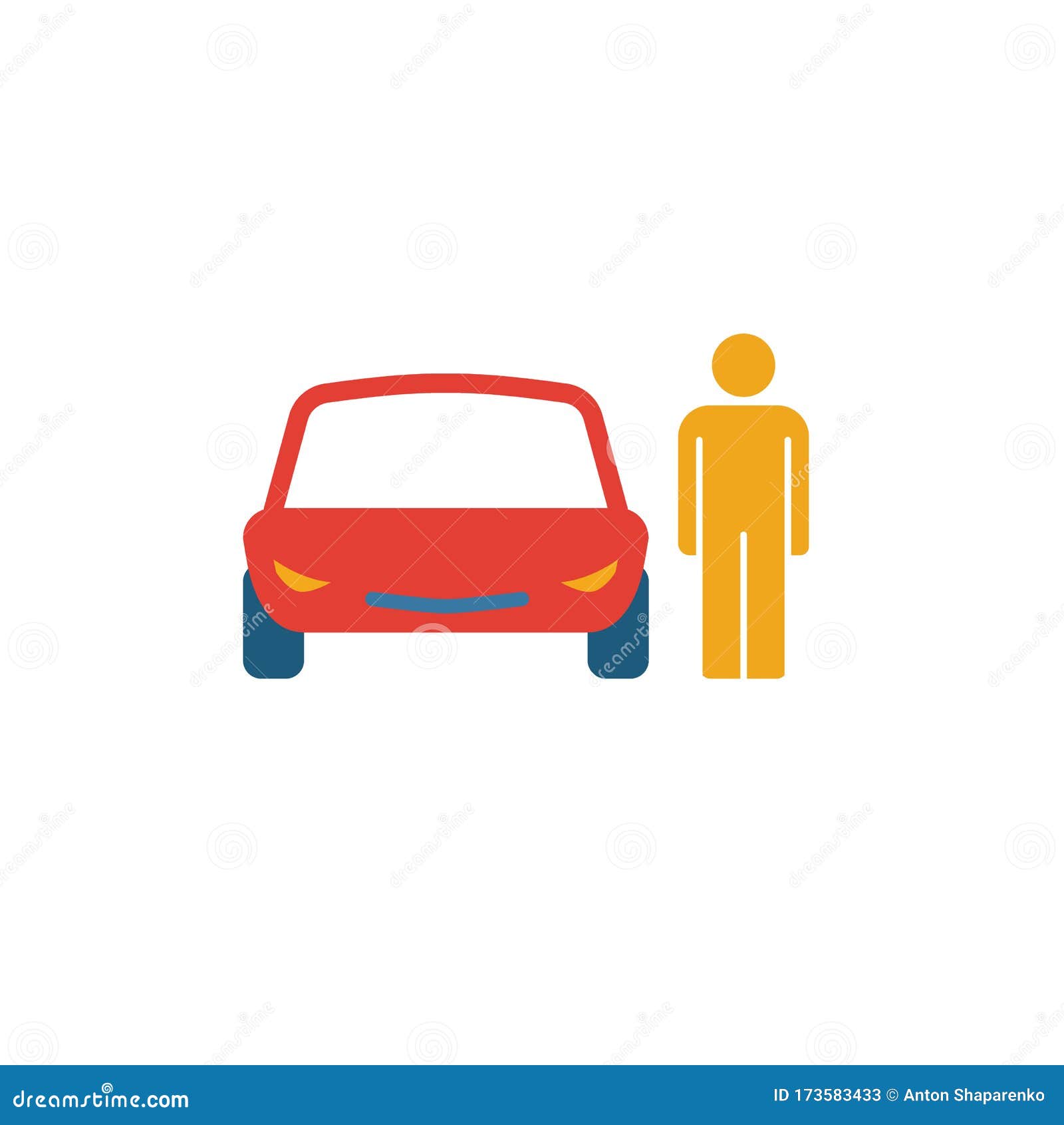 Car Driver Icon. Simple Element from Transport Icons Collection Stock ...