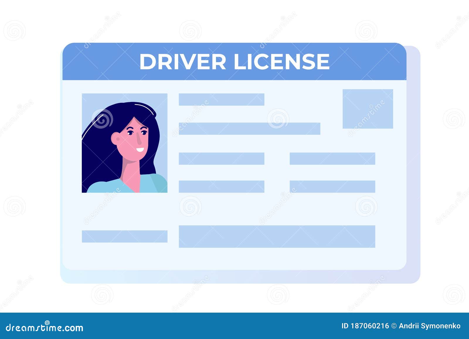 Car Driver License, Id Card Icon. Stock Vector - Illustration of symbol ...