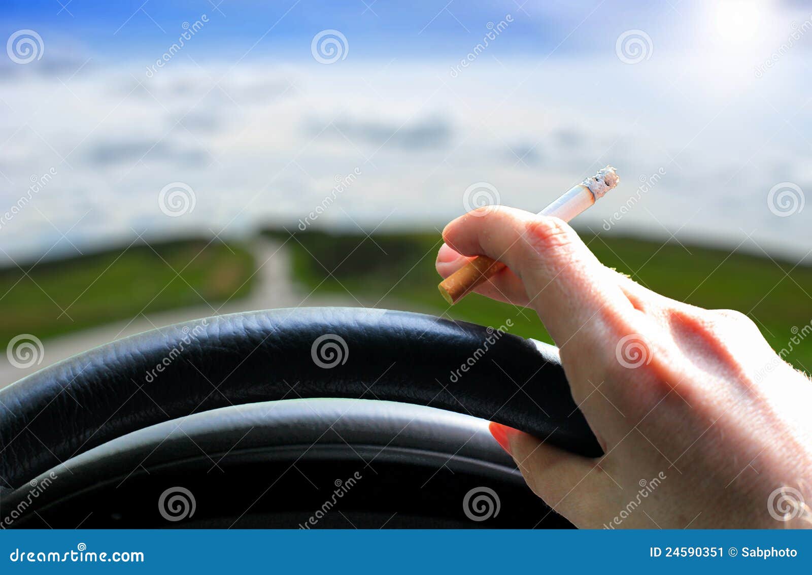 Car driver smoking stock image. Image of motor, caucasian - 24590351