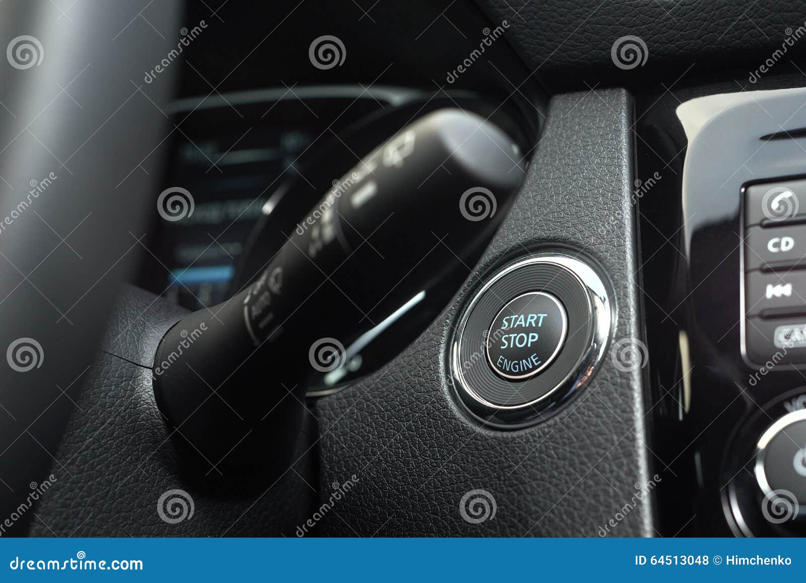 Car Driver Starting the Engine Stock Photo - Image of cabin, starting ...