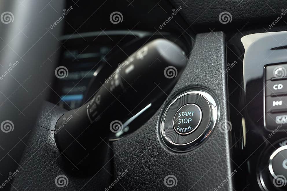 Car Driver Starting the Engine Stock Photo - Image of cabin, starting ...