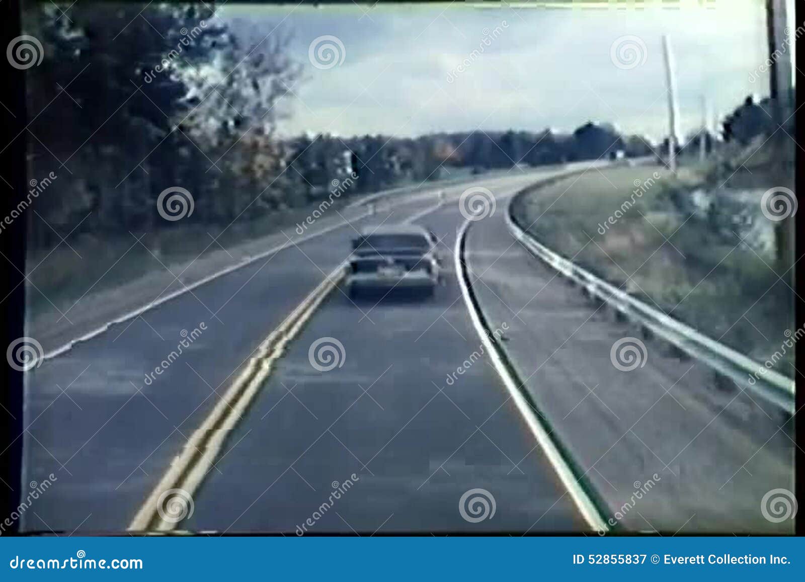 Car Driving Down Country Road Stock Video - Video of travel, seconds ...