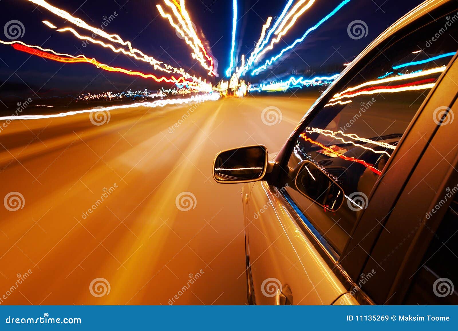 Car driving fast stock image. Image of highway, blurs - 11135269