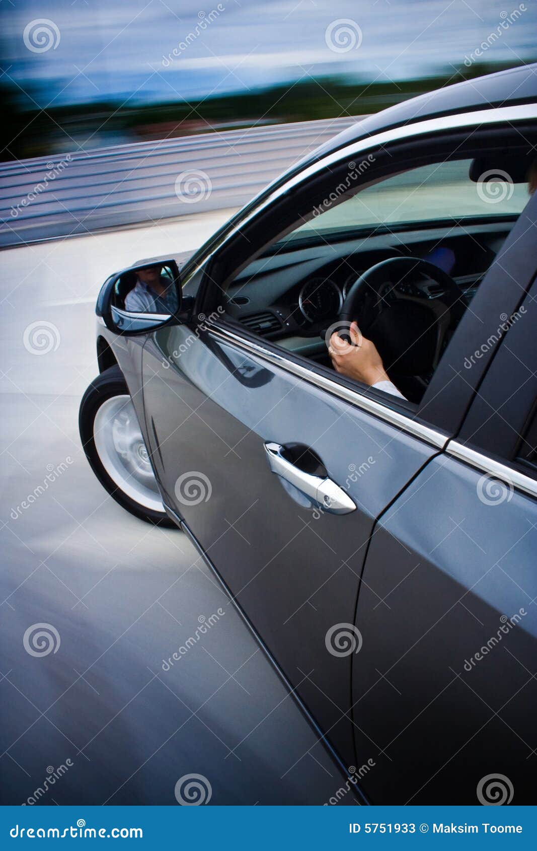 Car driving fast. stock image. Image of lifestyle, night - 5751933