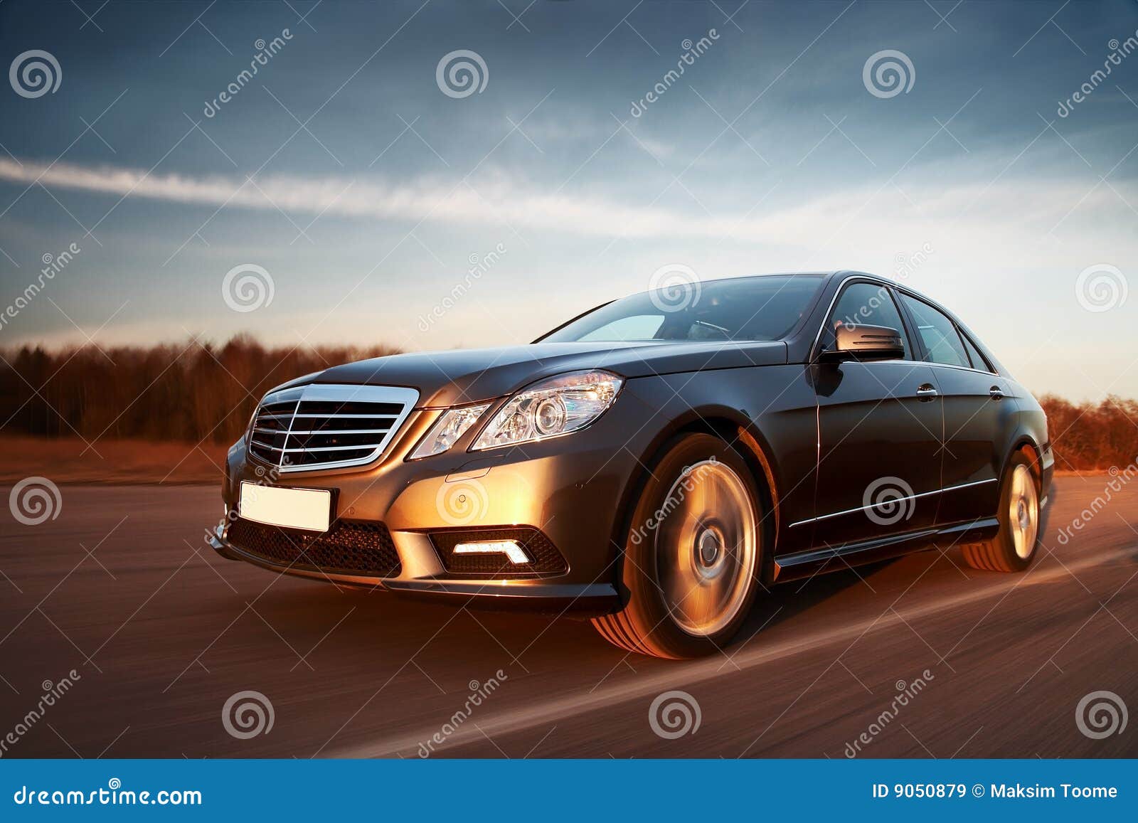 Car driving fast stock image. Image of metallic, reflection - 9050879