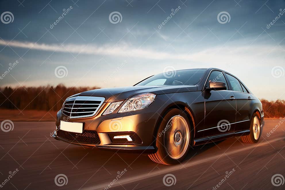 Car driving fast stock image. Image of metallic, reflection - 9050879