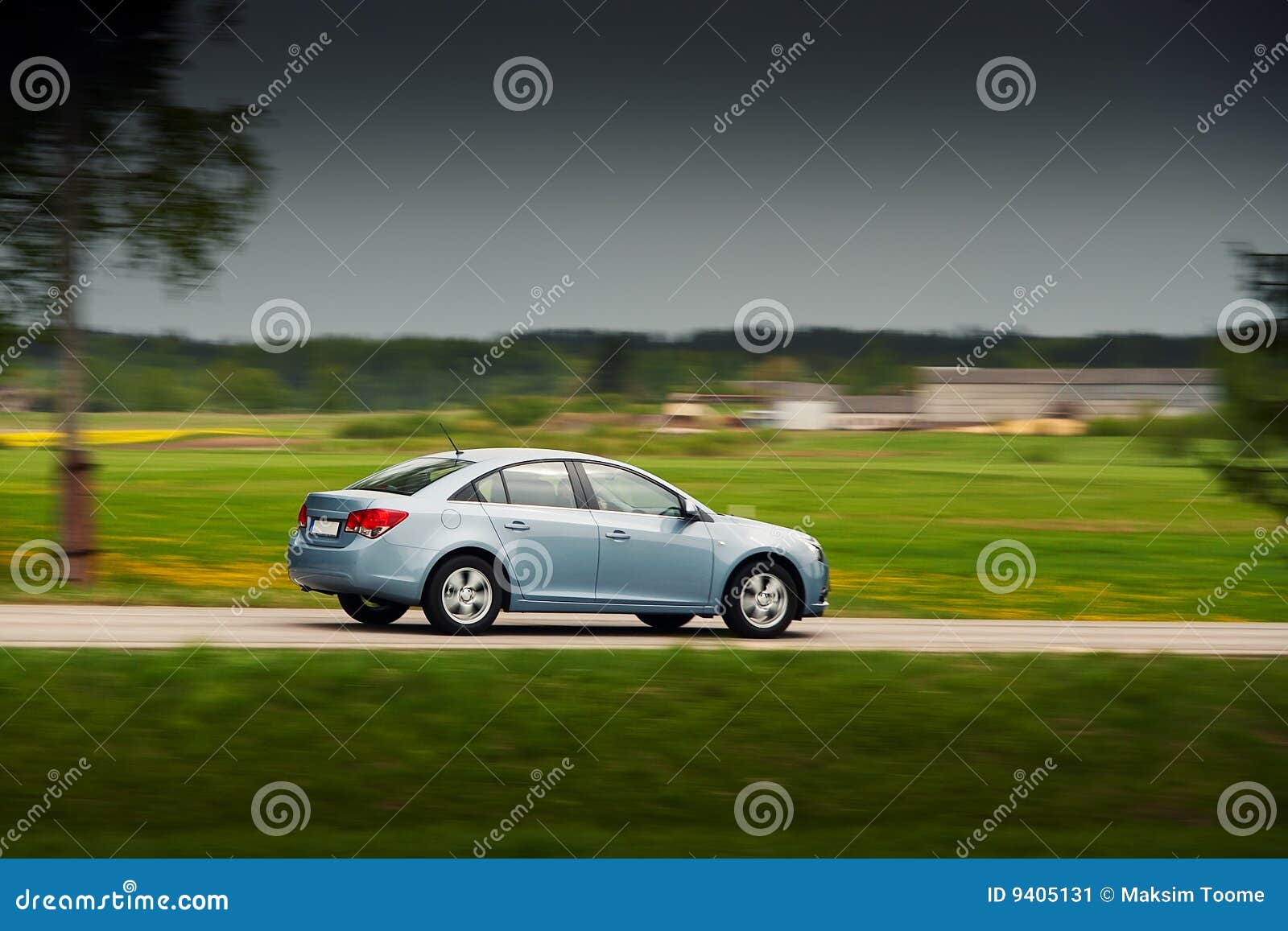 Car driving fast stock image. Image of rural, fast, asphalt - 9405131