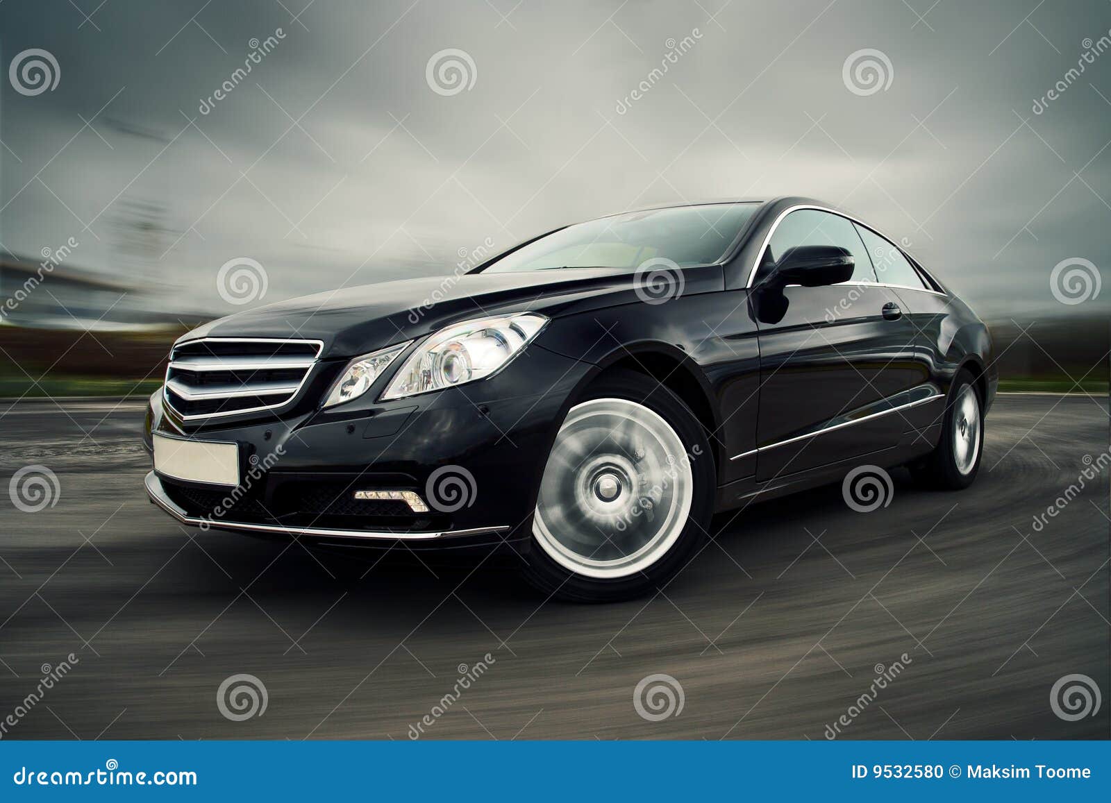 Car driving fast stock photo. Image of front, rush, blur - 9532580