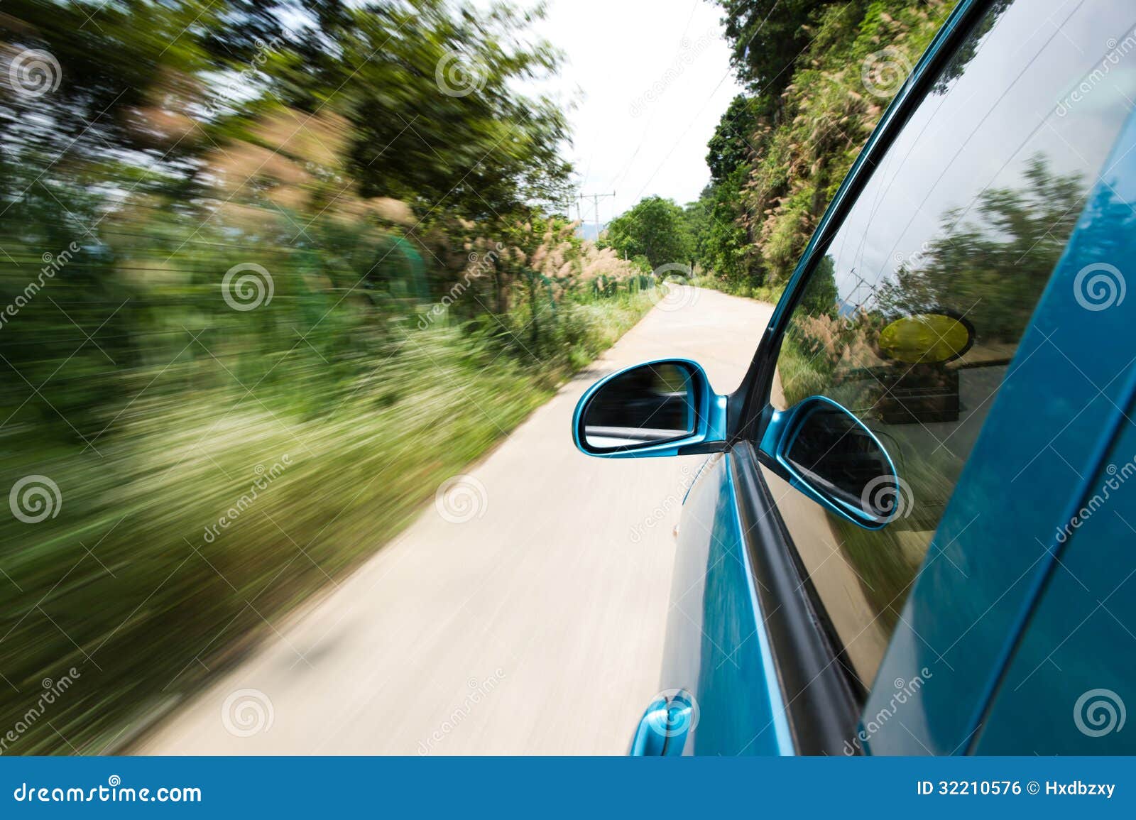 Car driving fast stock photo. Image of daylight, land - 32210576