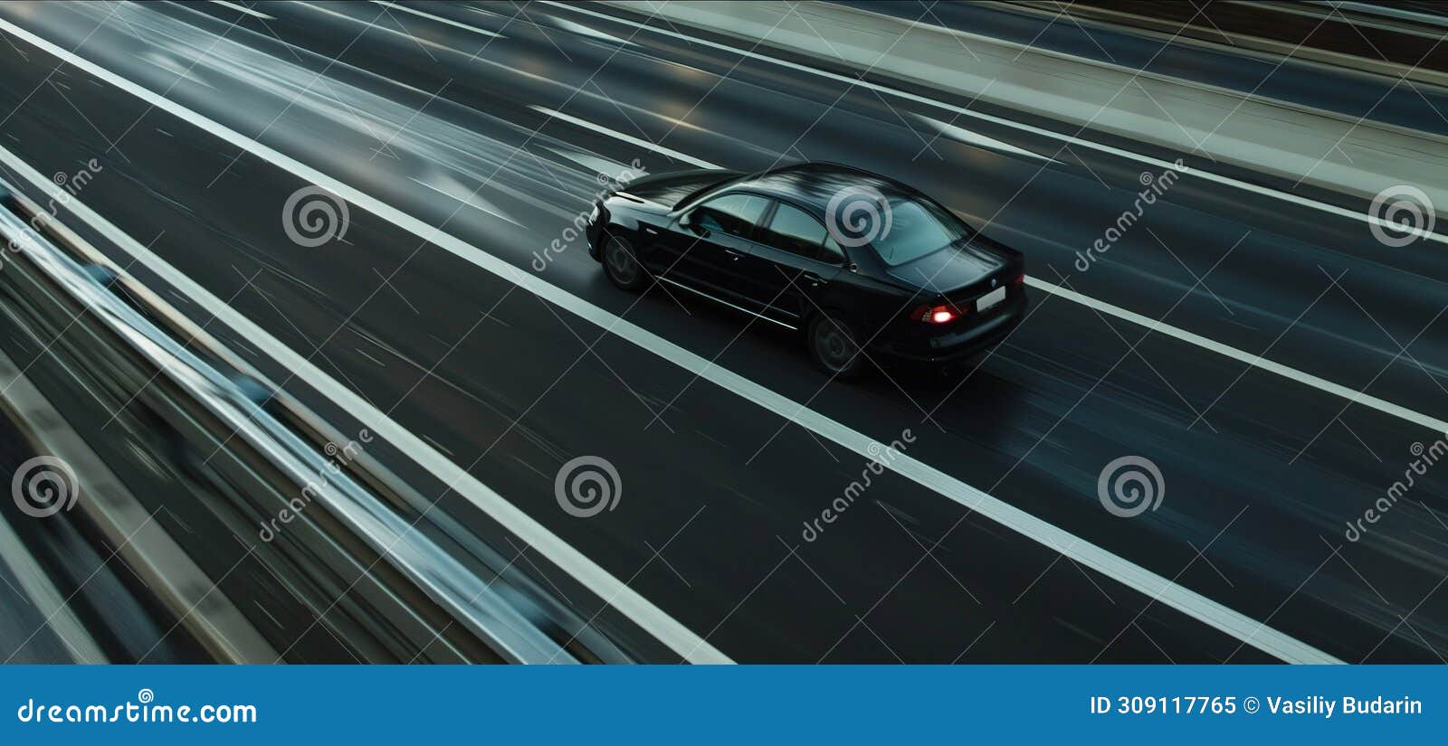 Car Driving on Freeway at Sunset, Motion Blur Stock Image - Image of ...