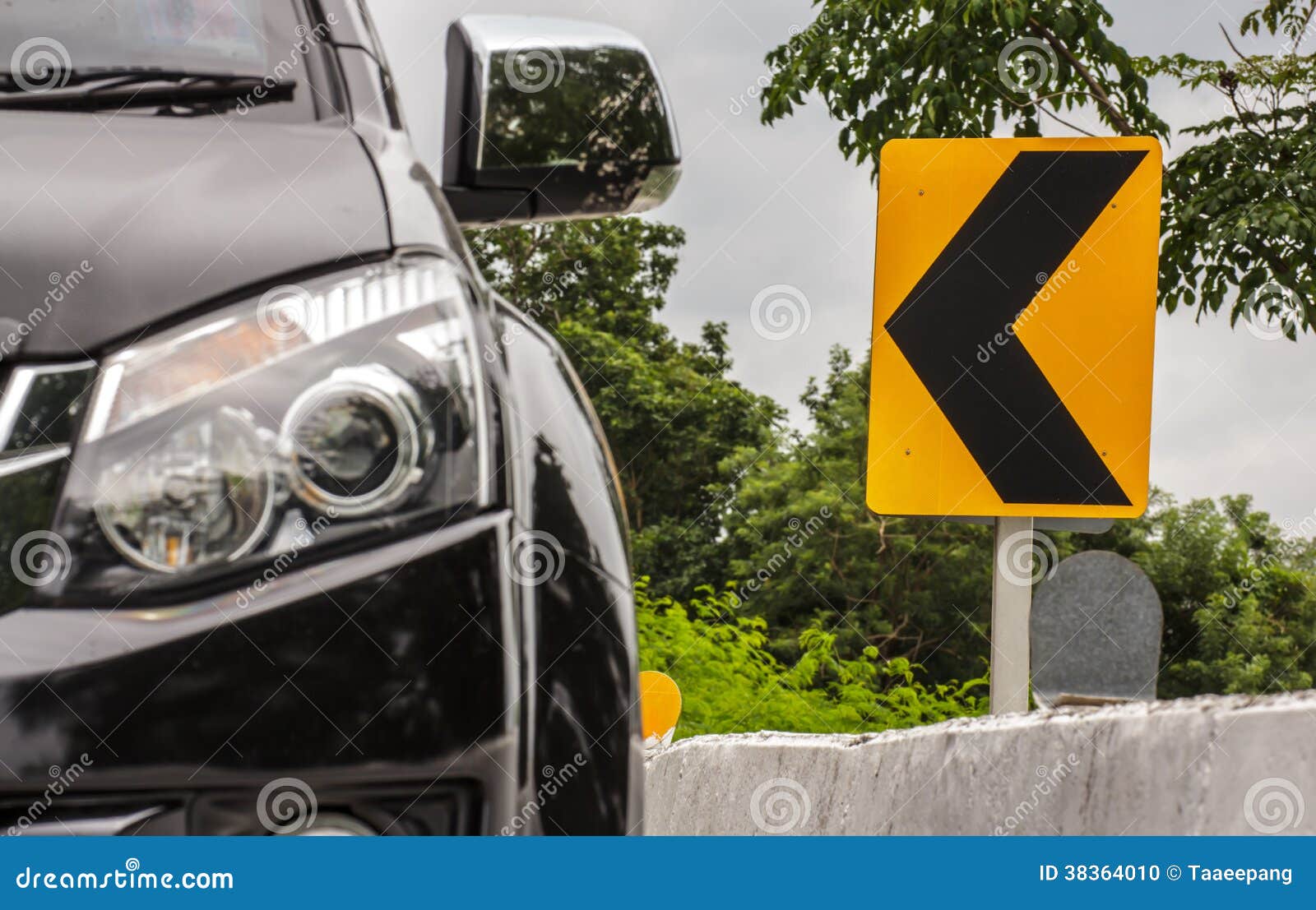 Car Driving Left Side Motorway Stock Photo - Image of perspective ...