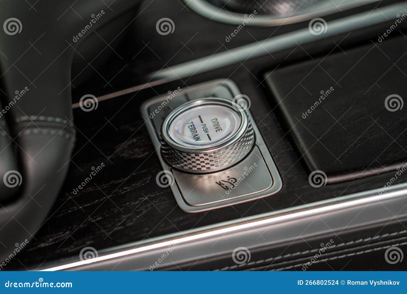 Car driving mode switch. stock photo. Image of detail - 266802524