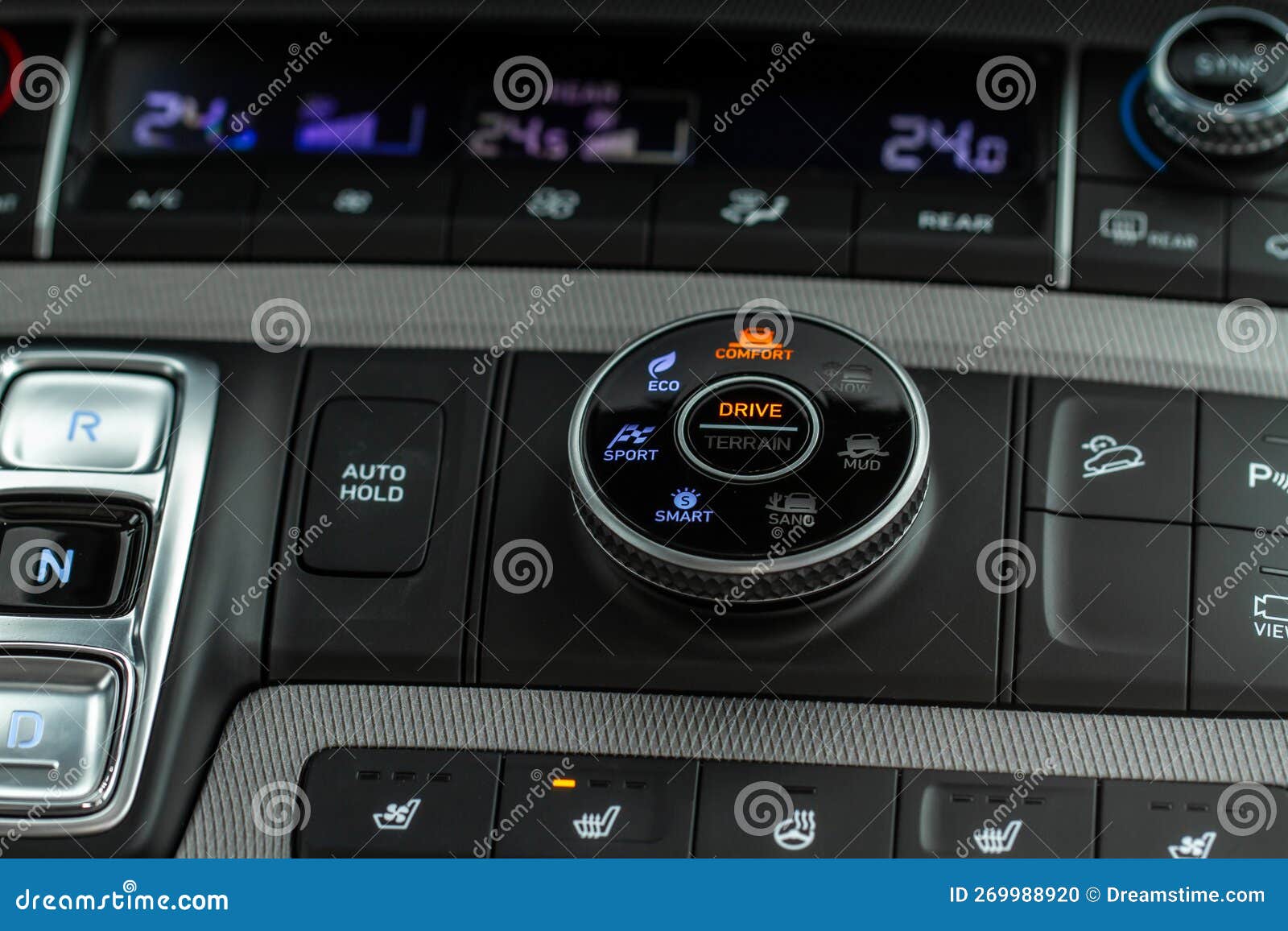 Car driving mode switch. stock photo. Image of automatic - 269988920