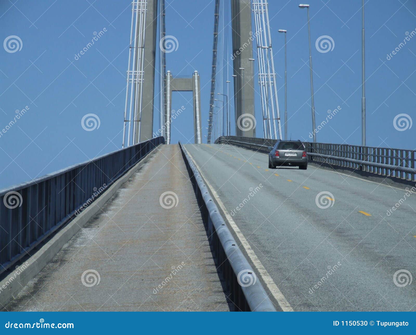 Car Driving Over a Big Bridge Stock Photo - Image of journey, europe ...