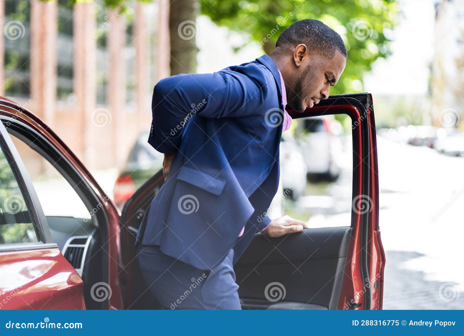 Car Driving Pain Back Injury Stock Image - Image of drive, tired: 288316775
